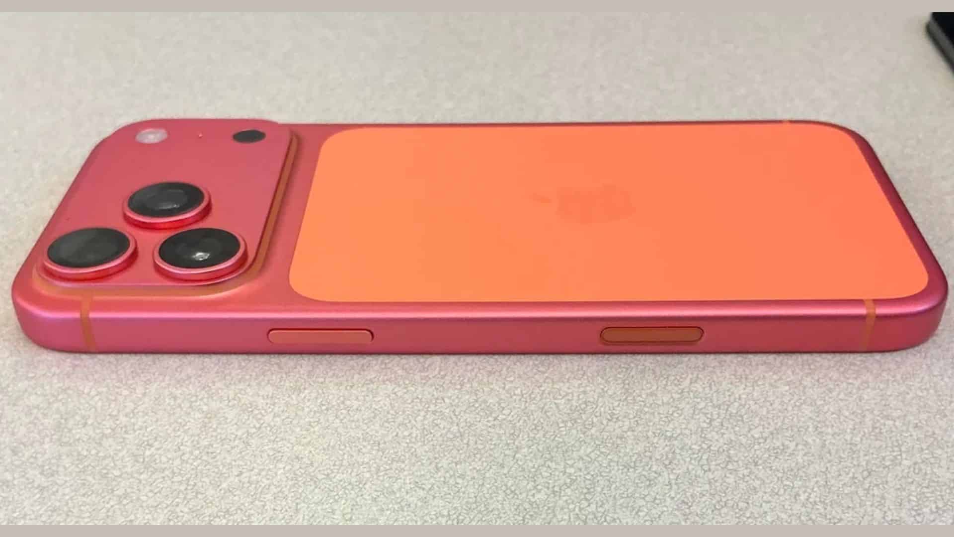 User says their Orange iPhone 17 Pro Max turns Pink after weeks of use
