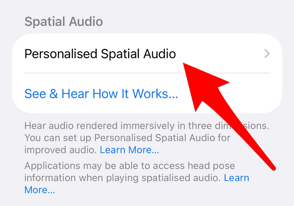 How to Turn Spatial Audio On and Off