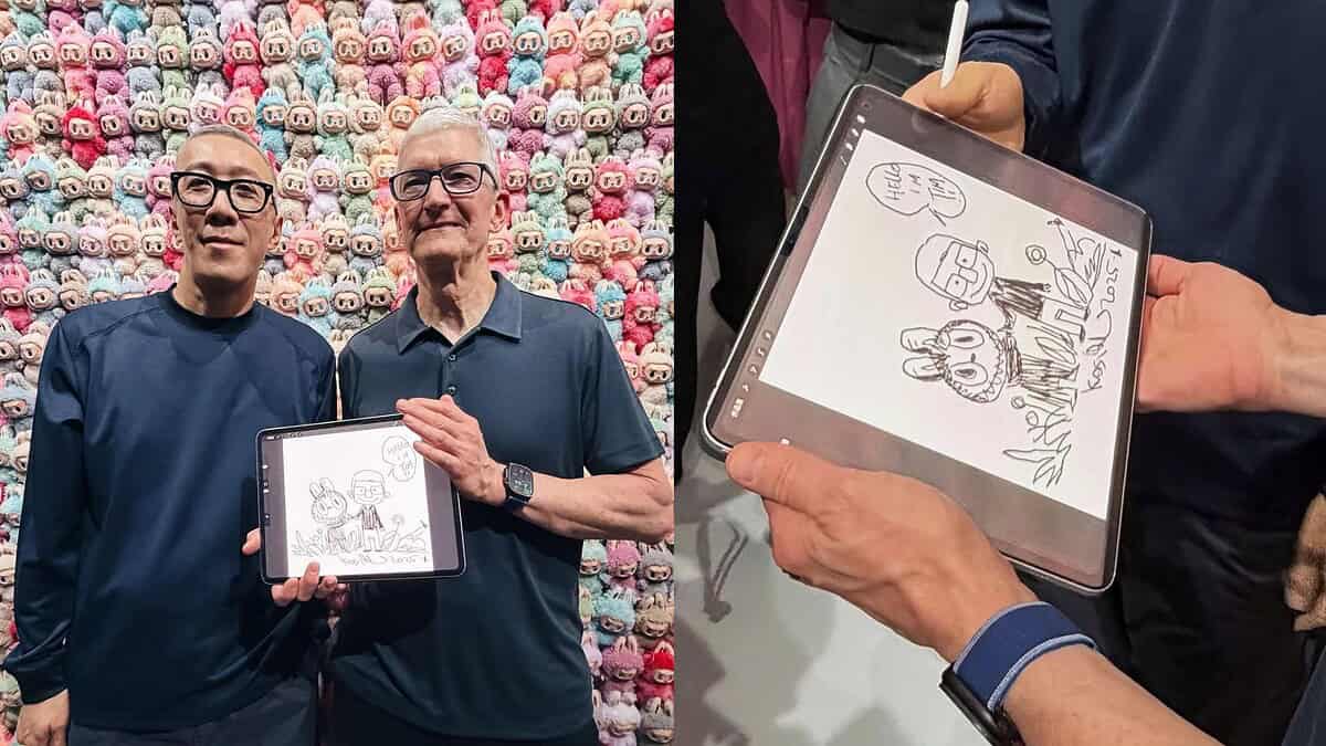 Tim Cook Receives Custom Labubu Gift During Shanghai Visit