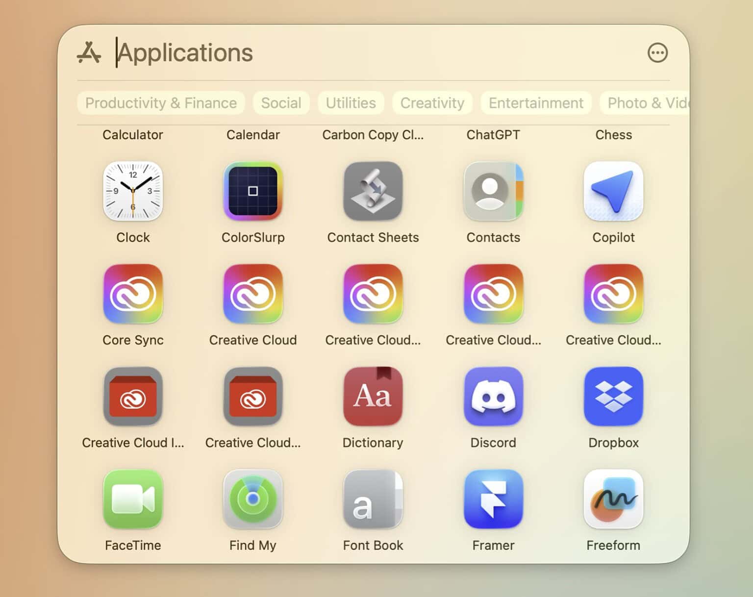 How to Hide Adobe Creative Cloud Icons on macOS