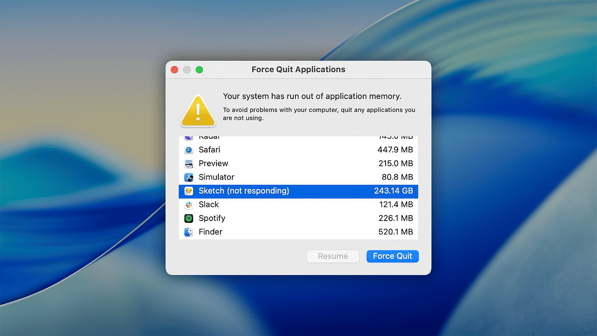 macOS Tahoe System "Run Out of Application Memory": 6 Fixes