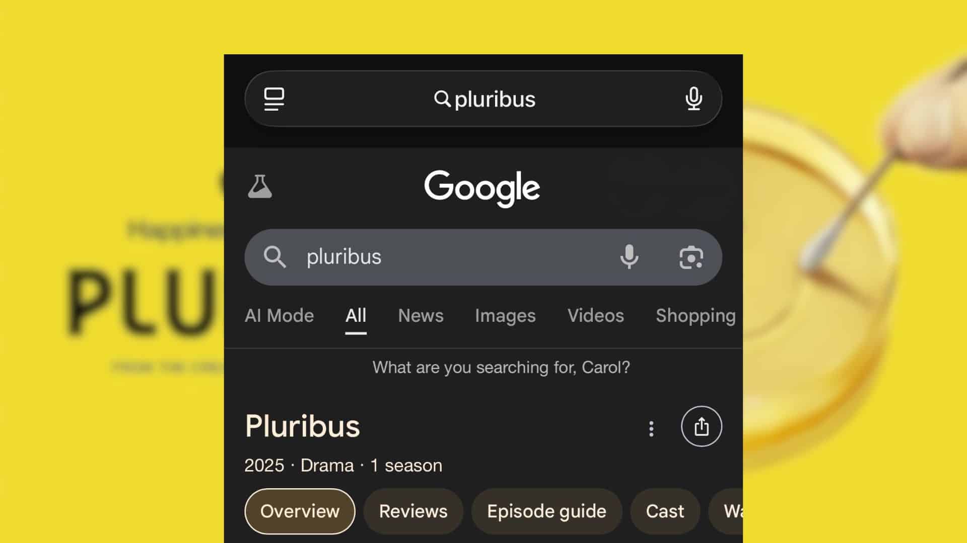 Apple TV Series Pluribus Gets a Smart Google Search Easter Egg