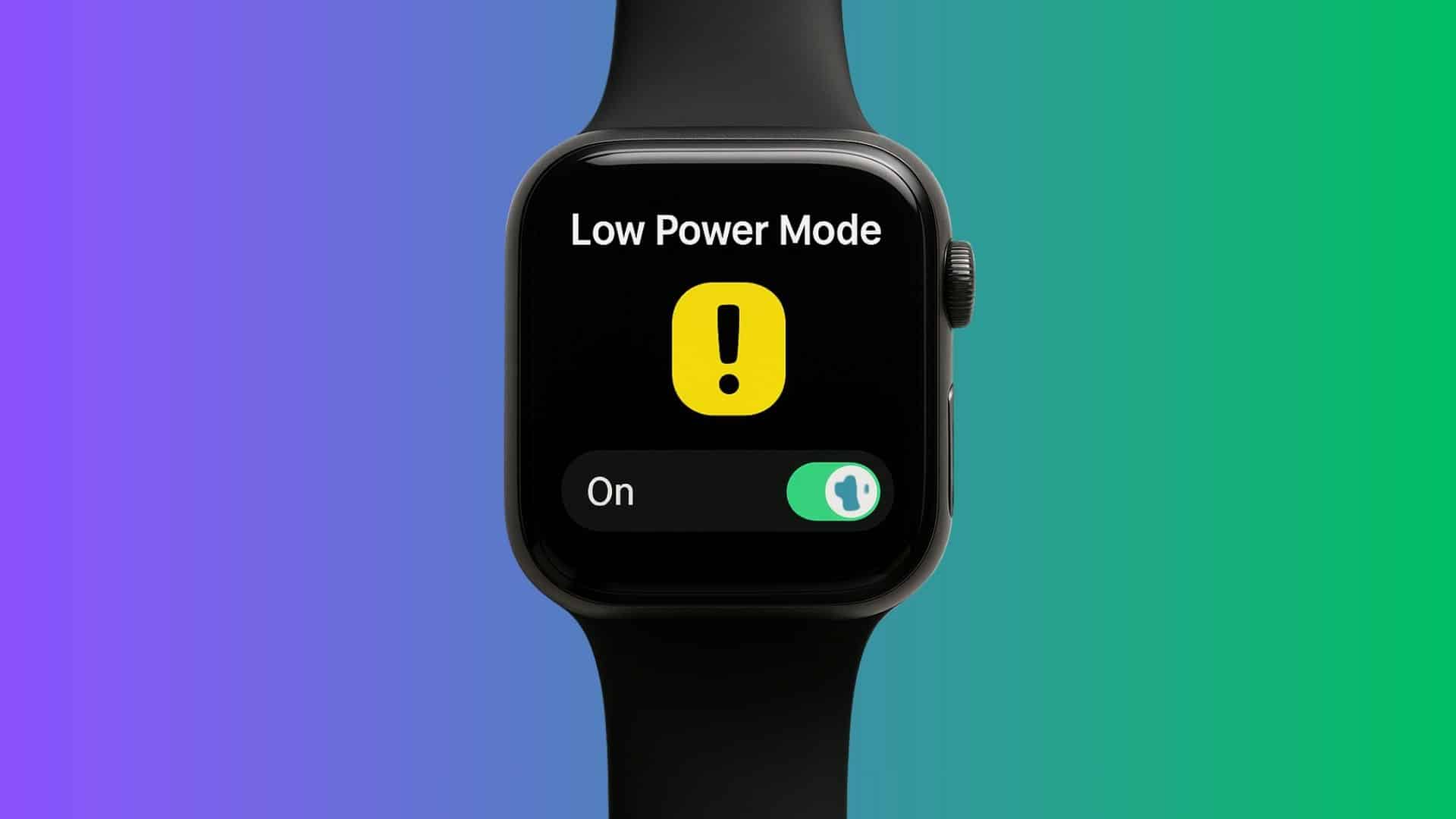 How to Turn on Low Power Mode on Apple Watch