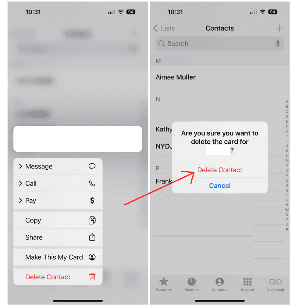 How to Delete Saved Contacts in iPhone on iOS 26