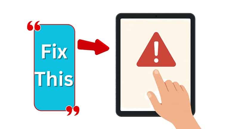 Fix: iPad Touchscreen Not Working on iPadOS 26 (All Methods)