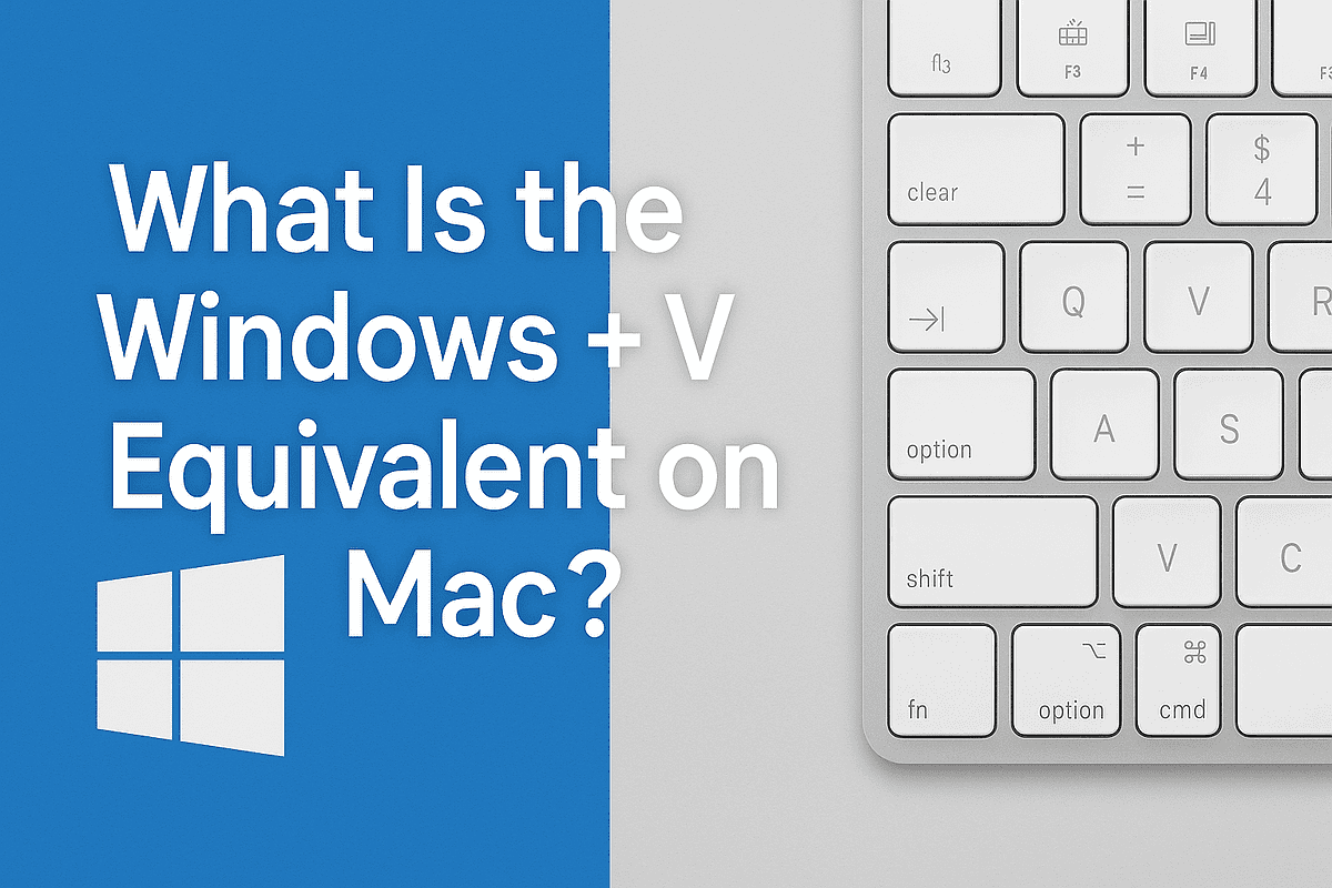 What Is the Windows + V Equivalent on Mac?