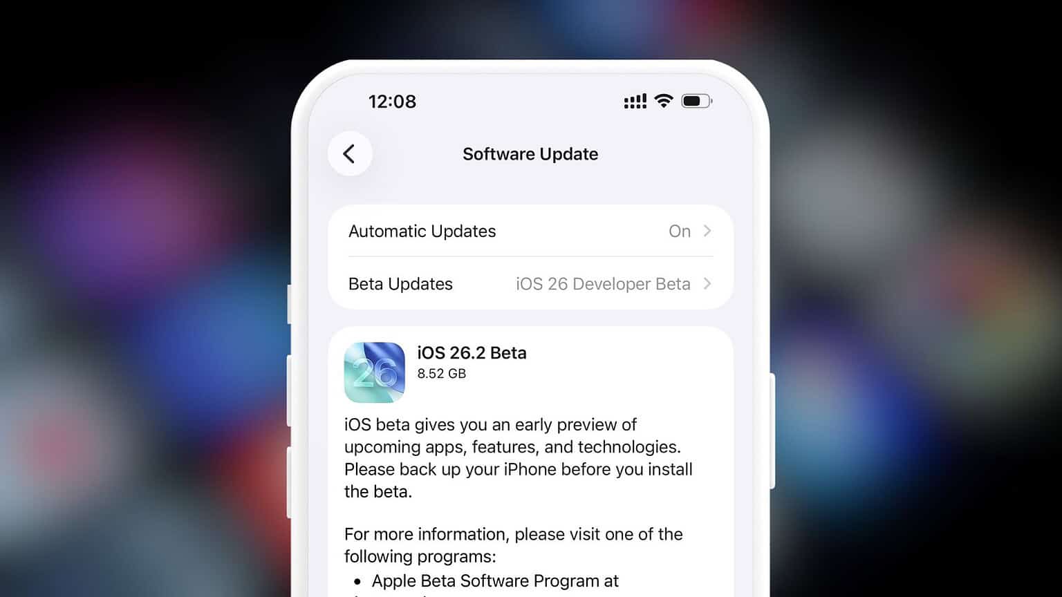 iOS 26.2 beta 1 is here: every new feature and change
