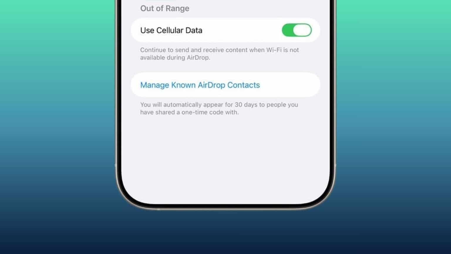 iOS 26.2 beta 3 brings new one-time AirDrop code for easy sharing