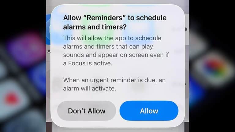 iOS 26.2 lets you set real alarms and timers from Reminders