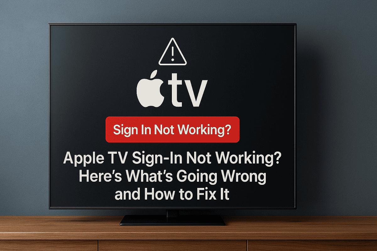 Apple TV Sign-In Not Working? Here’s What’s Going Wrong and How to Fix It