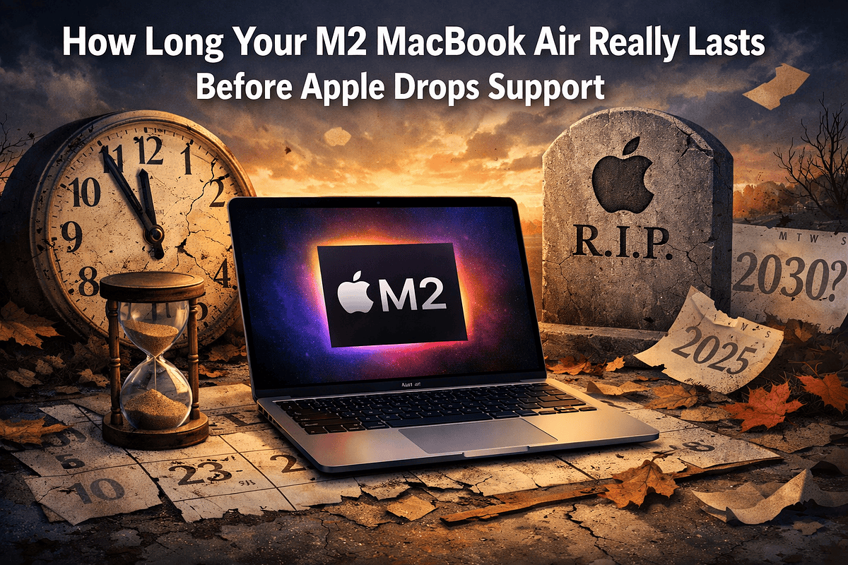 How Long Your M2 MacBook Air Really Lasts Before Apple Drops Support