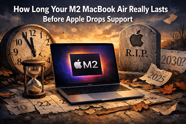 How Long Your M2 MacBook Air Really Lasts Before Apple Drops Support