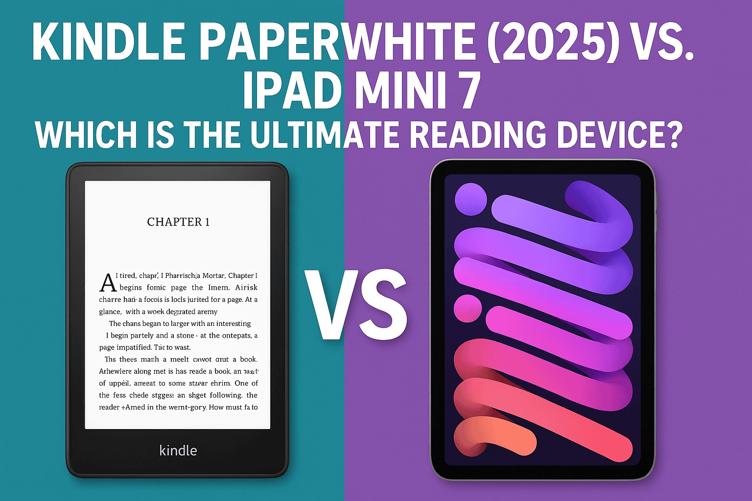 Kindle Paperwhite (2025) vs. iPad mini 7: Which Is the Ultimate Reading Device?