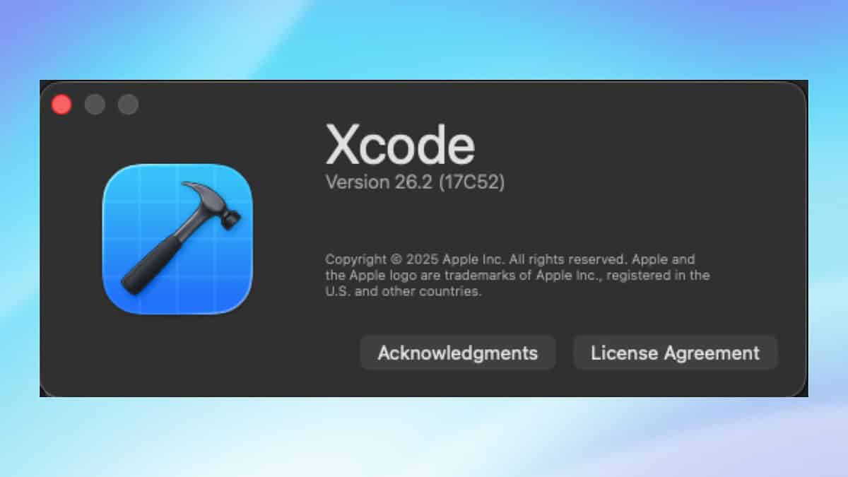 Xcode 26.2 Is Now Available With Updated SDKs and Swift 6.2.3