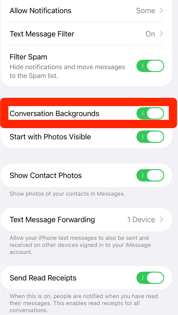 Does Changing Your iMessage Backgrounds Change It for Everyone?