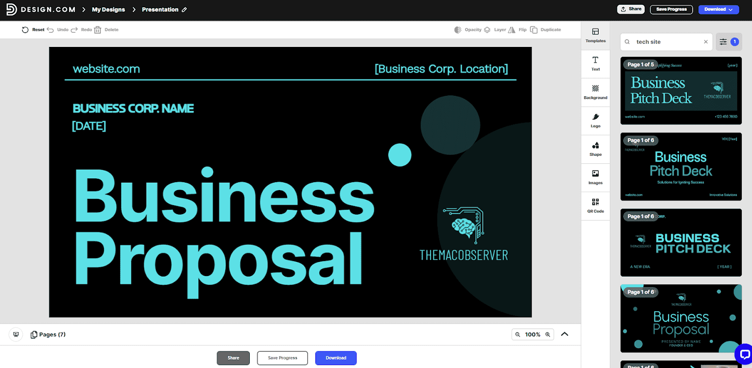 Design.com for Mac Review: Testing the Logo Maker & AI Logo Generator ...