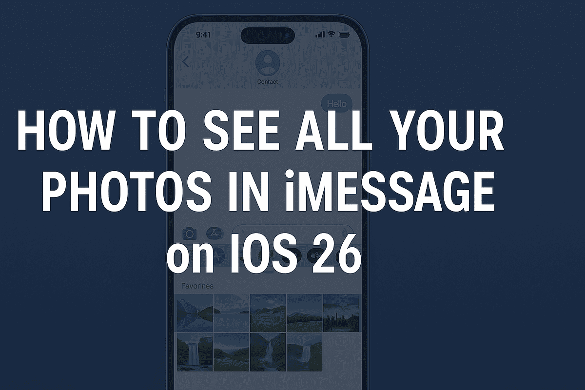 How to See All Your Photos in iMessage on iOS 26