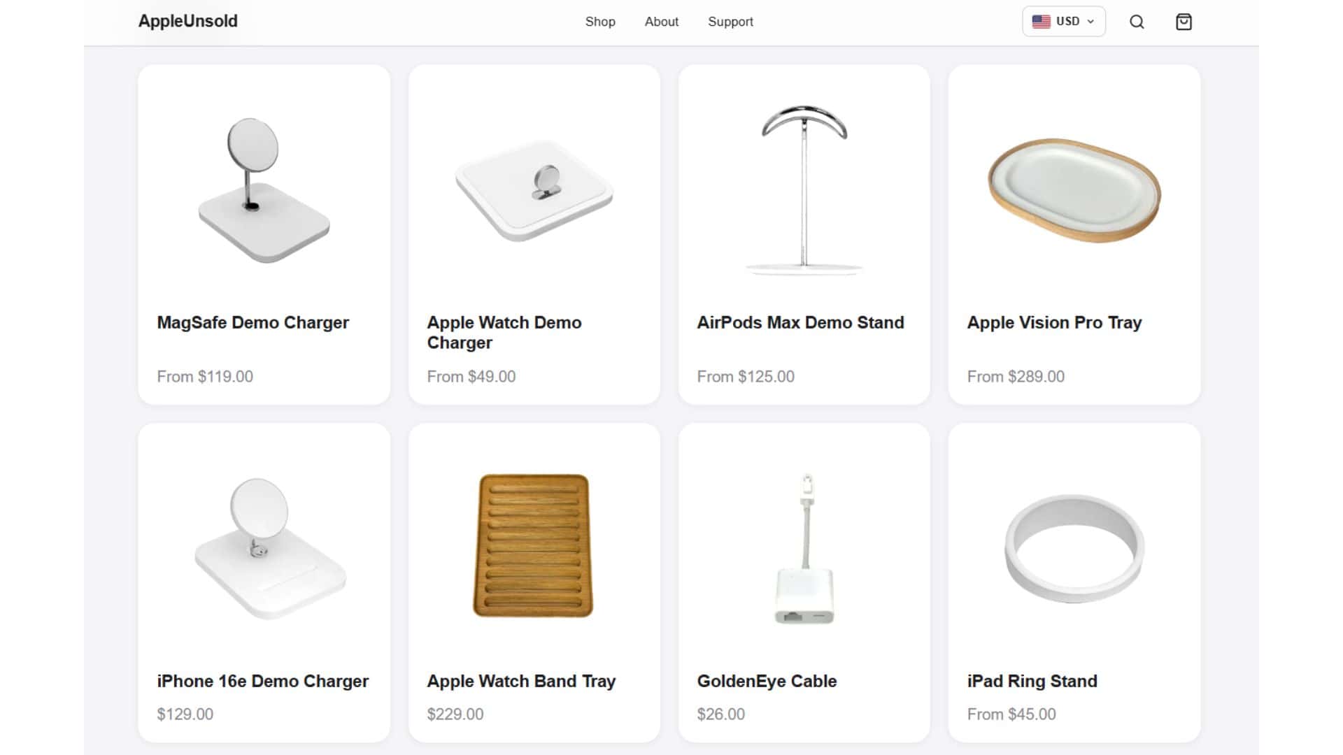Apple Store Display Accessories Are Now Being Sold Online