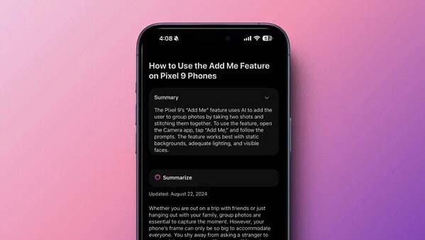 How to Remove the “AI Summary” Button from Safari