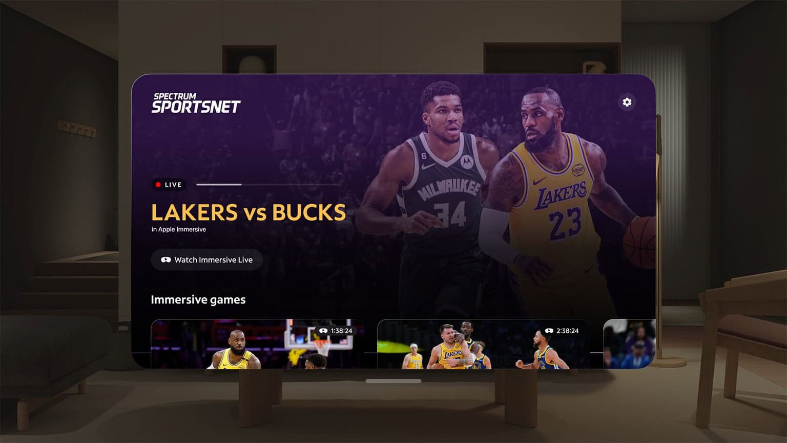 Vision Pro Will Stream Lakers Games in Apple Immersive Starting January 9