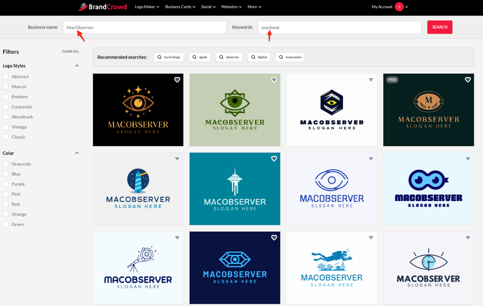 BrandCrowd Review for macOS: AI Logo Generator & Template Tools Tested