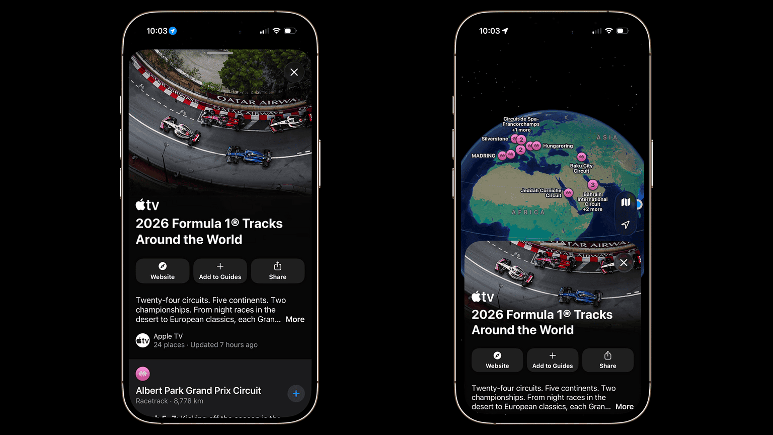 Apple Maps Gets Detailed Update for 2026 Formula 1 Races