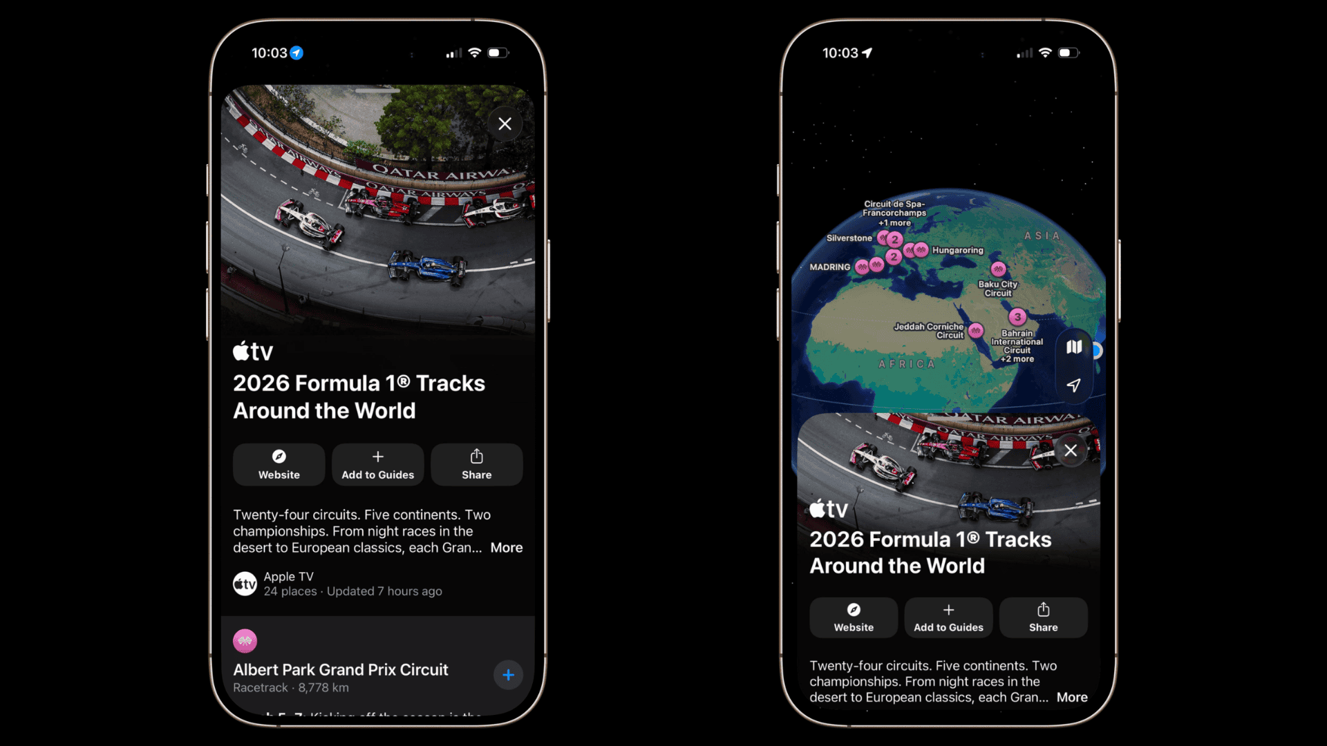 Apple Maps Gets Detailed Update for 2026 Formula 1 Races