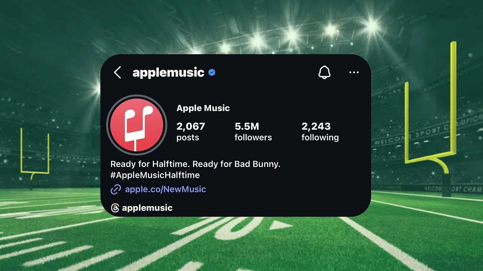 Apple Music Super Bowl Logo Is a Goalpost and Here’s Why
