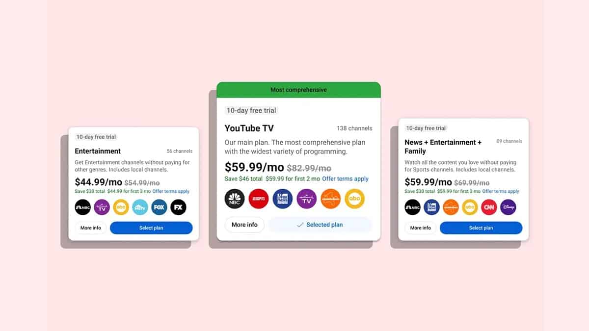 YouTube TV rolls out new plans to cut costs for Sports and ...