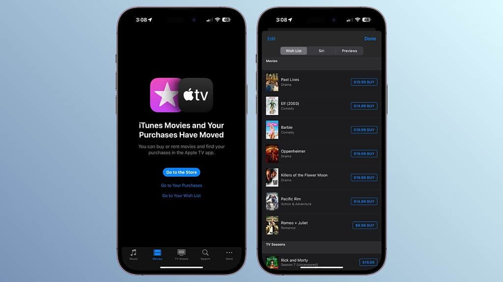iTunes Wish List is Going Away: How to Save Your Movies and TV Shows