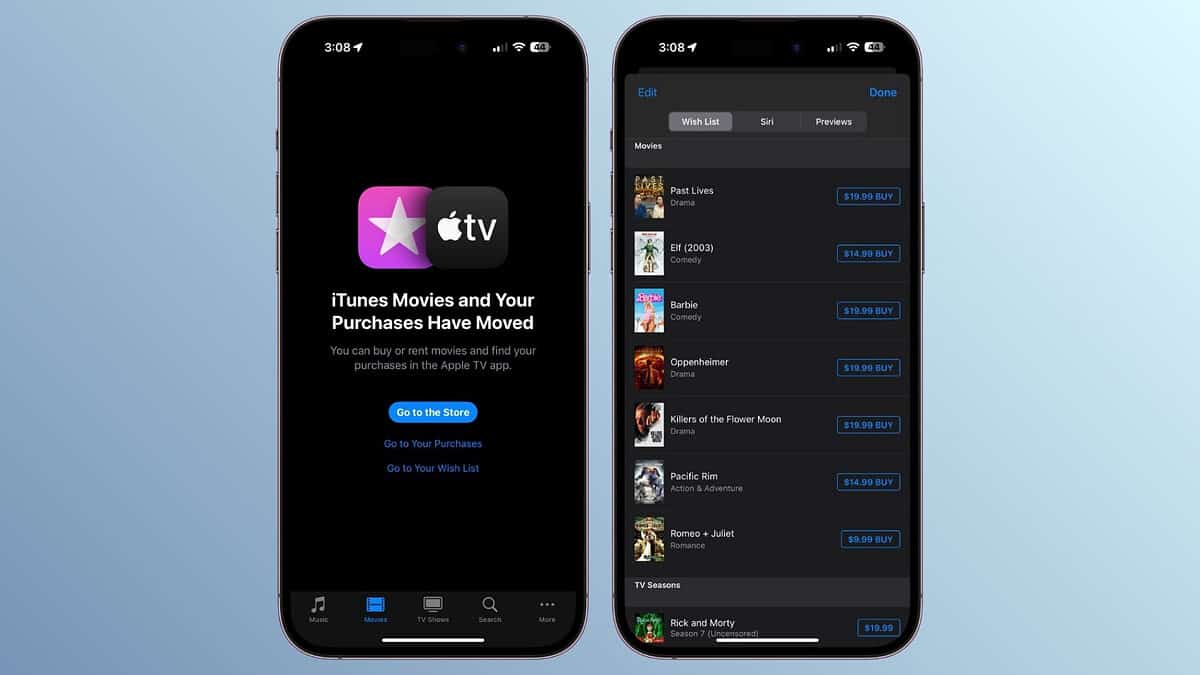 iTunes Wish List is Going Away: How to Save Your Movies and TV Shows