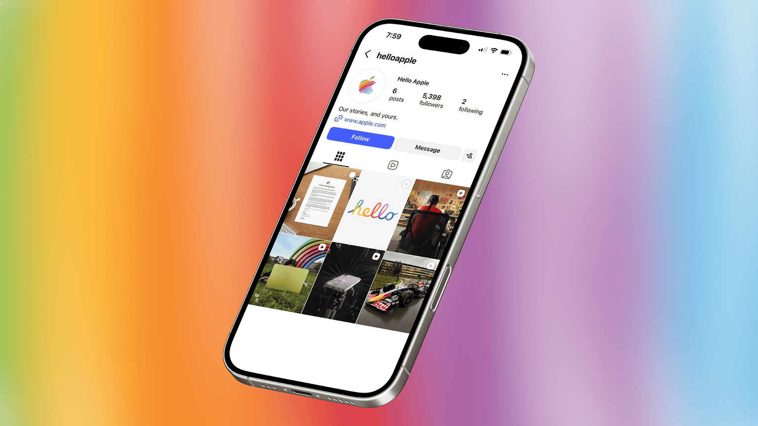 Apple launches new Instagram account focused on brand stories
