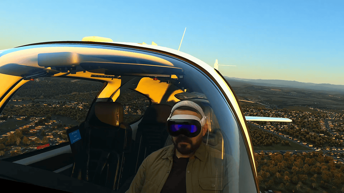 X-Plane 12 Flight Simulator Will Stream to Apple Vision Pro Soon