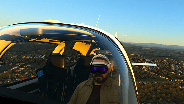 X-Plane 12 Flight Simulator Will Stream to Apple Vision Pro Soon