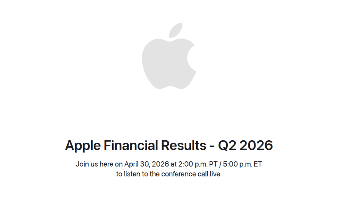 Apple Q2 2026 Earnings Call: Date, Time, and What Could Move the Stock