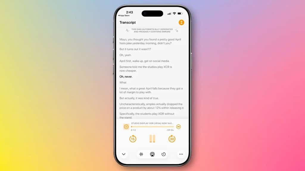 New Overcast App Update Brings Podcast Transcripts to iPhone Users