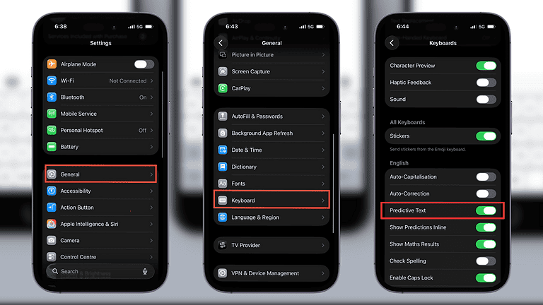How to Disable iPhone Predictive Text in iOS 26