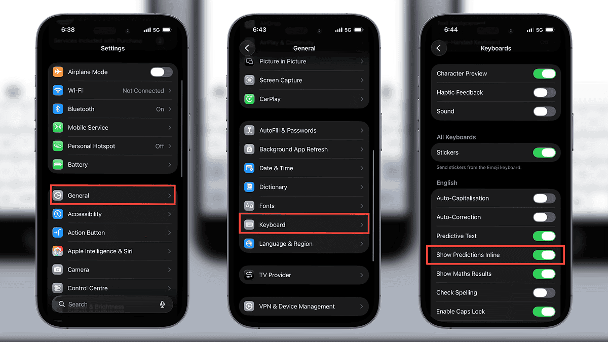 How to Disable iPhone Predictive Text in iOS 26