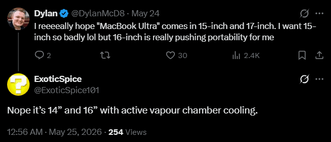 Could Apple Finally Bring Vapor Chamber Cooling to the M6 MacBook Pro?